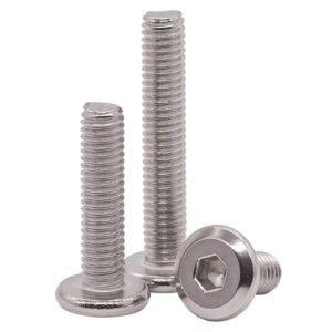 m5-0.8 x 50mm hex socket head cap screws, 304 stainless steel 18-8, flat countersunk machine screws for furniture, binding, machinery, automotive, diy projects, 30 pcs