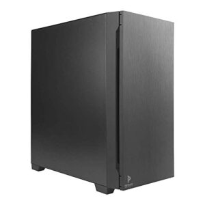 antec p10 flux, f-lux platform, 5 x 120mm fans included, reversible & swing-open front panel, air-concentrating filter, 5.25" odd, fan-speed control, sound-dampening side panels, mid-tower silent case