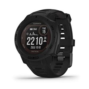 garmin instinct solar tactical gps smartwatch 45mm - black - 010-02293-13