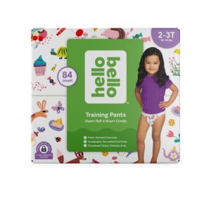 hello bello training pants club box - sugar rush & tea time - 2t-3t 84 count