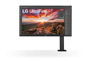 lg 32bn88u-b 31.5” ergo ips uhd 4k ultrafine monitor (3840x2160) with ergonomic stand & c-clamp, usb type-c, dci-p3 95%(typ.), hdr10 and amd freesync, black (renewed)