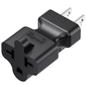 [4-in-1] 15 amp household ac plug to 20 amp t blade adapter,5-15p to 5-20r,5-15p to 6-15r,5-15p to 6-20r, 4 in 1 ac power adapter,15a 125v to 20a 250v 15a 125v to 20a 250v adapter