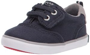 sperry kids footwear baby spinnaker crib jr washable sneaker, navy, 4 us unisex infant