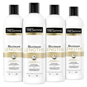 tresemmé conditioner for split ends and dry hair max lengths with biotin seals split ends, 20 fl oz (pack of 2)