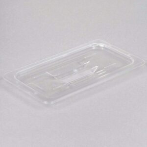 restaurant supplies 3 polycarbonate food pan lids 1/3 third size clear