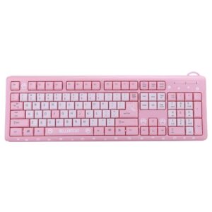 fosa1 wired ergonomic keyboard, usb-a, 104 keys, silent mechanical, waterproof, home, business, gaming