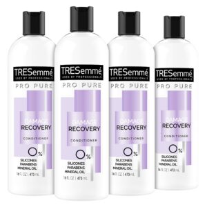 tresemmé conditioner conditioner for damaged hair damage recovery silicone free conditioner 16 oz 4 count