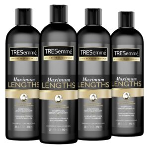 tresemmé shampoo biotin for dry hair and split ends max lengths sealing split ends 20 fl oz (pack of 4)