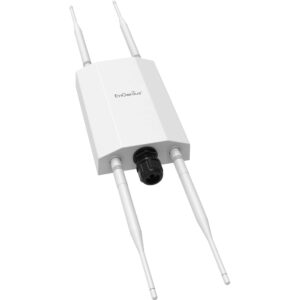 engenius outdoor wifi 6 ax1800 managed access point ews850ap with 2.5gbps port, ofdma, mu-mimo, poe+ injector included, wpa3, ip67 rated, license-free remote management tools included