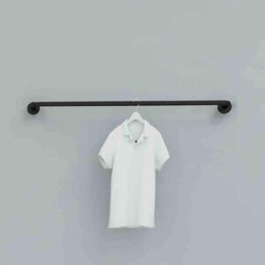 hyjmjj wall mounted coat rack, wall mounted clothes rail clothing store display racks racks decoration clothes racks children 's clothing store wall - mounted shelves,for home kitchen (size : 80cm)