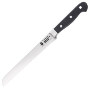 cuisine::pro® wolfgang starke 8 inch bread knife - premium quality german stainless steel, ice-hardened & double sharpened, triple-riveted polymer handle, kitchen essential