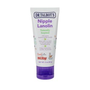 dr. talbot's naturally inspired nipple lanolin to moisturize, soothe & protect, ultra pure medical grade, baby safe