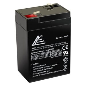 expertpower 6v 5ah agm sla rechargeable battery replaces 4ah 4.5ah