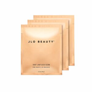 jlo beauty that limitless glow face mask, 3 pack