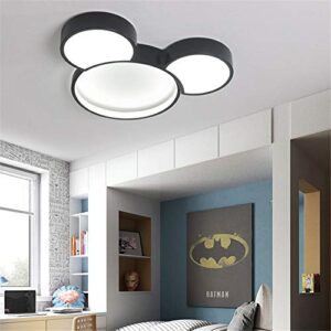 runnup creative personality acrylic cartoon led ceiling light stepless dimming cute flush mount light for teen toddler boys room, nursery, girls kids room, bedroom, kindergarten,a