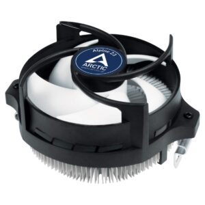 arctic alpine 23 - compact amd cpu cooler for am5 and am4, thermal compound mx-2 pre-applied, computer, pc - black