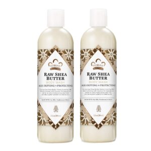 nubian heritage body wash for dry skin raw shea butter paraben free body wash, 13 fl oz (pack of 2)