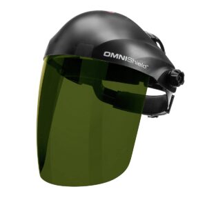 lincoln electric omnishield™ face shield - shade 5 (ir/uv) uncoated