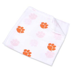 three little anchors clemson university muslin swaddle blanket 47x47in