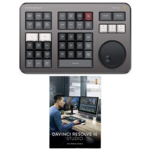 blackmagic design davinci resolve speed editor bundle with davinci resolve 17 studio (activation card) (2 items)