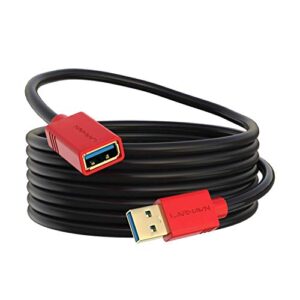 usb extension cable 20 ft, larxavn usb3.0 extension cable usb male to female extension extender cord fast data transfer compatible with hard drivekeyboard, mouse, usb flash drive,printer