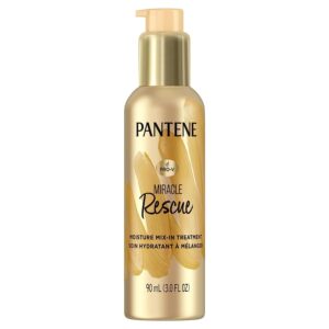 pantene miracle rescue moisture mix-in, damaged hair repair conditioner add-in, 3 fl oz.