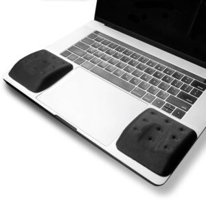 wavepads by postureup – original two pack adjustable wrist rests for laptop and keyboard ergonomic memory foam laptop wrist pads for wrist pain & carpal tunnel relief, memory foam wrist support pad