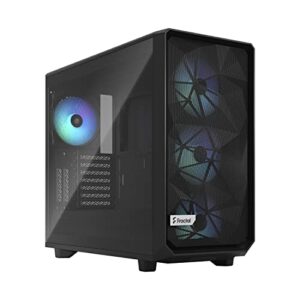 fractal design meshify 2 black tg light tint - rgb