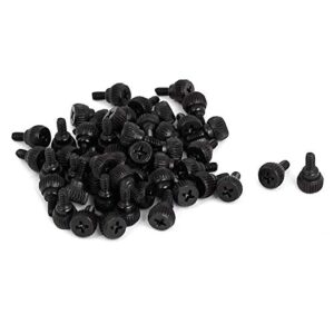 pc for computer case thumbscrews m3.5 thumb screws black 50 pcs - (black) scrw-005977