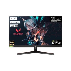 lg 32gn650-b 32 inch ultragear qhd 165hz 16:9 hdr10 monitor with freesync premium bundle with 1 year extended protection plan and elite suite 18 standard editing software bundle e9lg32gn650b