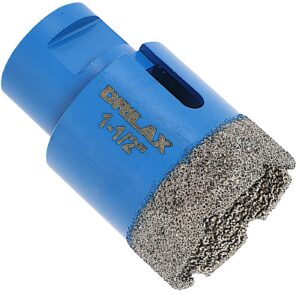 1-1/2 inch diamond hole saw for angle grinders masonry concrete granite quartz porcelain ceramic tile hole saw brick 5/8"-11 threaded connection heavy duty diamond core hole saw dry