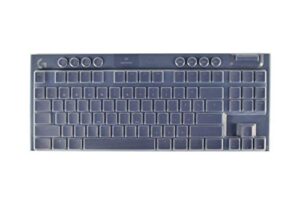 keyboard cover for logitech g915 tkl wireless mechanical gaming keyboard, ultra thin logitech g915 tkl keyboard skin - clear