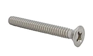 fixturedisplays® 6-32 x 1-1/8" stainless flat head machine screws, full thread, phillips drive, stainless steel 18-8, machine thread 314899-npf