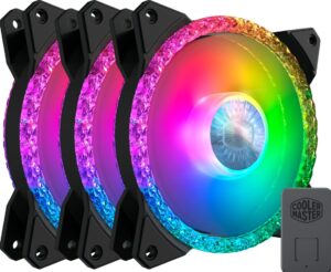 cooler master masterfan mf120 prismatic 3in1, 120mm argb fan