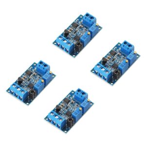 acxico 4pcs current to voltage converter module 0/4-20ma to 0-3.3v 0-5v 0-10v voltage transmitter signal conversion conditioning board