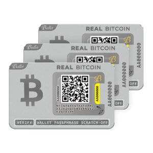 ballet 3-pack gift set real bitcoin - the easiest crypto cold storage card - cryptocurrency hardware wallet with multicurrency and nft support