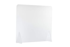 freestanding countertop shield, 36 x 9.375 x 30", acrylic (0.25" thickness)