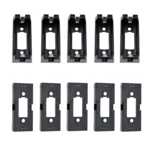 lapxsnzd 10pcs black battery holder case box clip for cr123 cr123a lithium battery