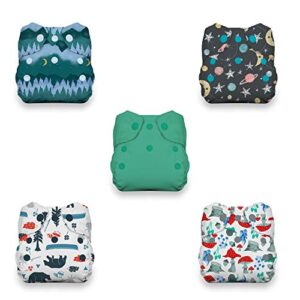 thirsties bundle of adventure cloth diaper collection package, snap newborn all in one cloth diaper, bundle of adventure