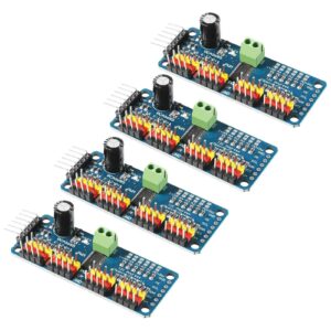 dorhea 4pcs pca9685 16 channel 12 bit pwm servo driver board iic interface pca9685 module controller compatible with raspberry pi