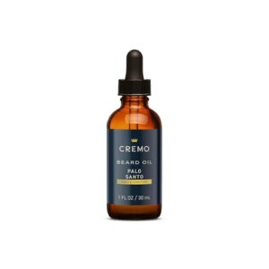 cremo beard oil, palo santo (reserve collection), 1 fl oz - restore natural moisture and soften your beard to help relieve beard itch