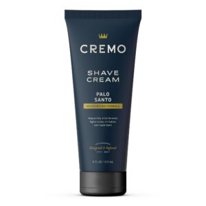 cremo palo santo shave cream, astonishingly superior ultra-slick shaving cream for men, fights nicks, cuts and razor burn, 6 fl oz