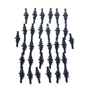 32 pcs rubber anti vibration mount screw pin rivet for pc case fans anti vibration - (size: other/other/black) scrw-104472