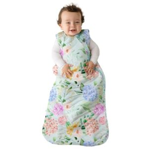 posh peanut baby wearable blanket - newborn sleeveless ruffled sleep bag - viscose from bamboo infant wear - 1 tog