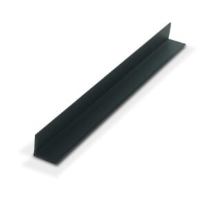 outwater plastics 1935-bk black 3/4'' x 3/4'' x 5/64'' (.078'') thick styrene plastic even leg angle moulding 72 inch lengths (pack of 10 pieces, 60 feet total)