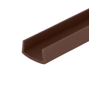 outwater plastics brown 3/4'' styrene plastic u-channel/c-channel 72 inch lengths (pack of 10 pieces, 60 feet total)