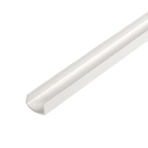 outwater plastics white 1/2'' rigid pvc uv treate dplastic u-channel/c-channel 72 inch lengths (pack of 10 pieces, 60 feet total)