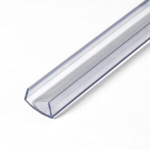 outwater plastics 585-cl clear 5/8'' rigid vinyl clear plastic u-channel/c-channel 72 inch lengths (pack of 10 pieces, 60 feet total)