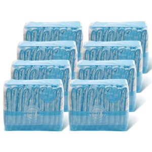 littleforbig adult printed diaper 80 pieces (8 packs) - nursery blue (large 36"-46")