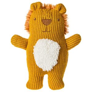 mary meyer knitted nursery rattle soft toy, 7-inches, lion